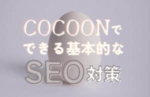 CocoonはSEO対策が弱い？初心者～上級者のSEO設定を解説